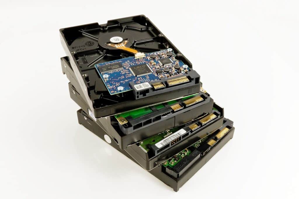 Secure wipe hard drive store